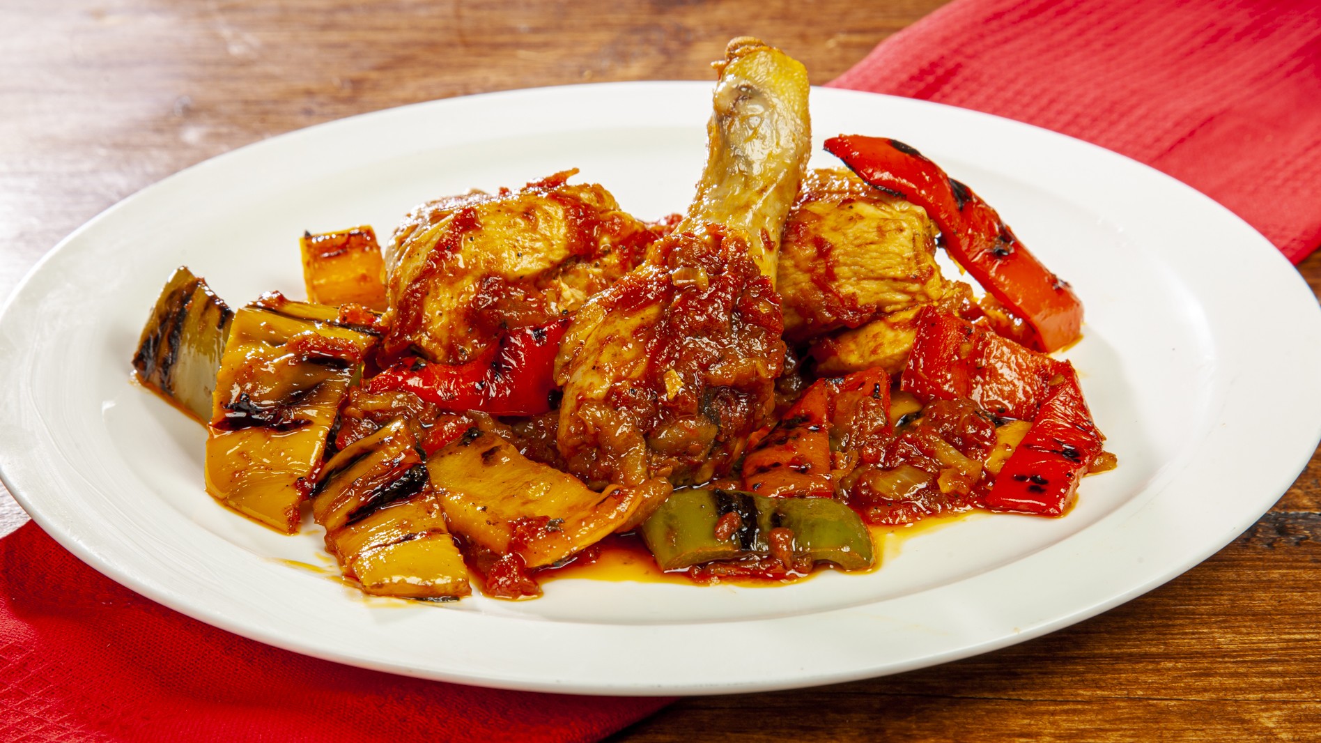 Pollo all'abruzzese con i peperoni - Ricette Casa Pappagallo