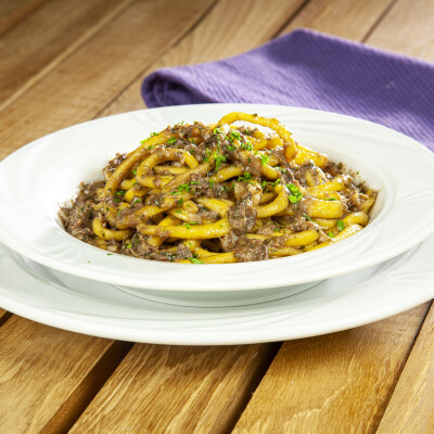 Bigoli all'anatra - Ricette Casa Pappagallo